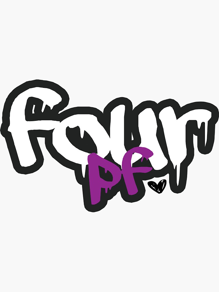 "4PF, fourpf " Sticker by MarouaneGouram | Redbubble