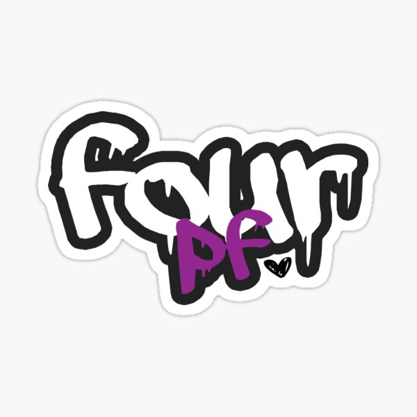 "4PF, fourpf " Sticker by MarouaneGouram | Redbubble