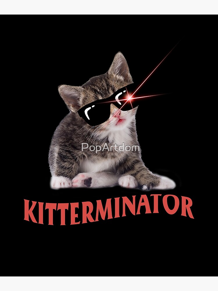 "Funny Terminator Kitty 'Kitterminator' " Photographic Print for Sale ...