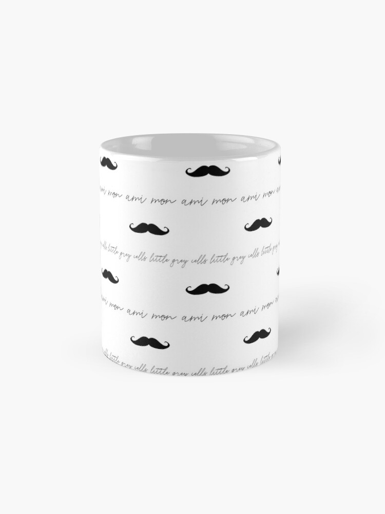 "Hercule Poirot Mustache Pattern" Coffee Mug for Sale by SomeLittleGood ...