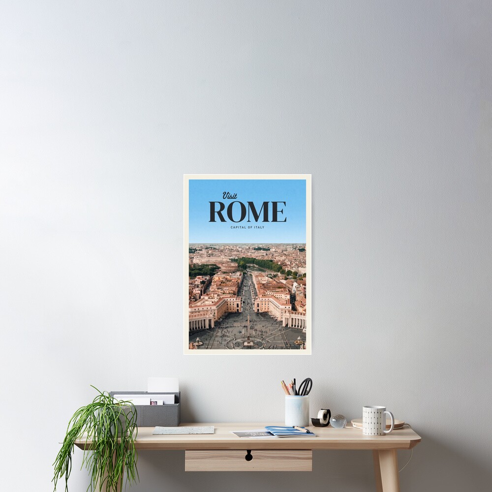 "Visit Rome" Poster for Sale by CallumGardiner | Redbubble