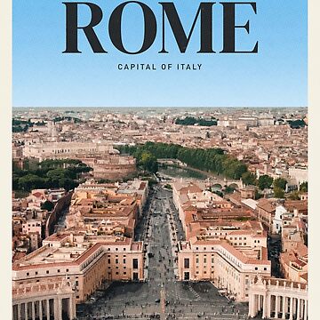 "Visit Rome" Poster for Sale by CallumGardiner | Redbubble