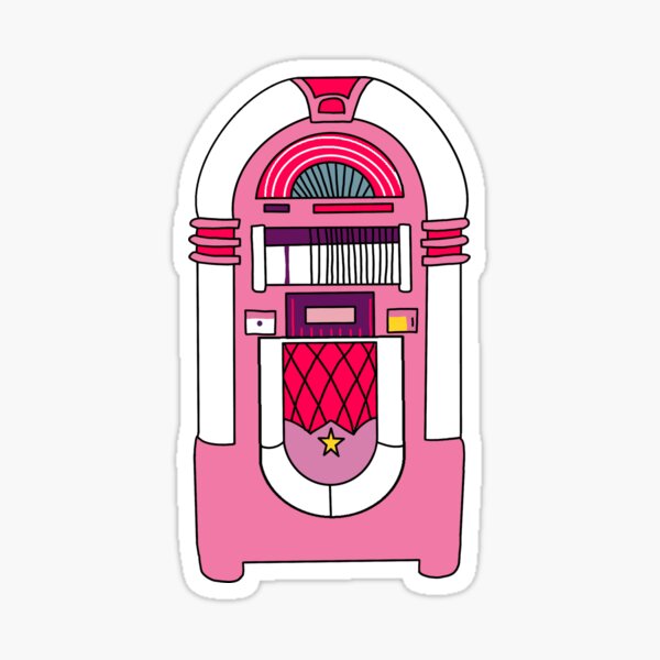 "Jukebox" Sticker by alexarhallen | Redbubble