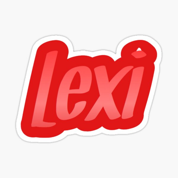 "LExi name" Sticker for Sale by kkatelin | Redbubble