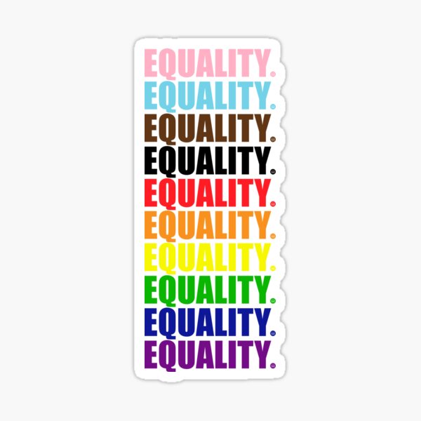 "Equality Color" Sticker for Sale by jmothershead | Redbubble