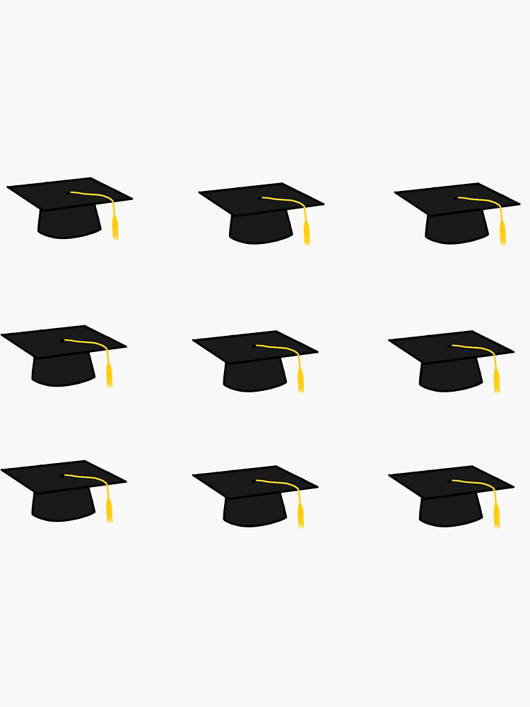 "Graduation Cap Pack" Sticker for Sale by A-Designs000 | Redbubble