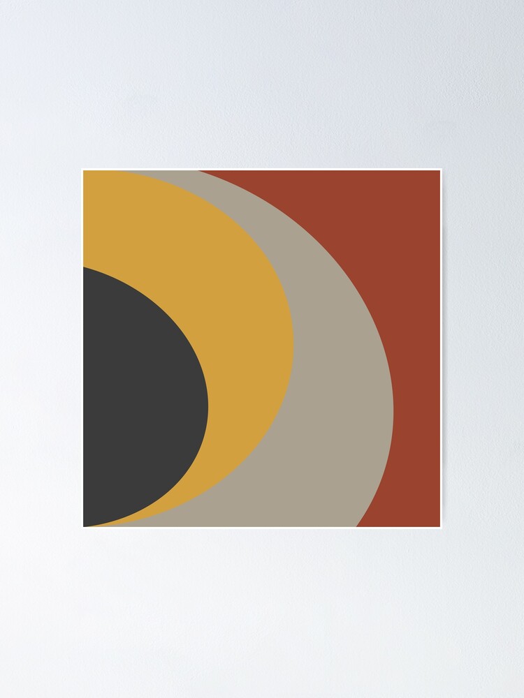 "Colorful curves" Poster by BattaAnastasia | Redbubble