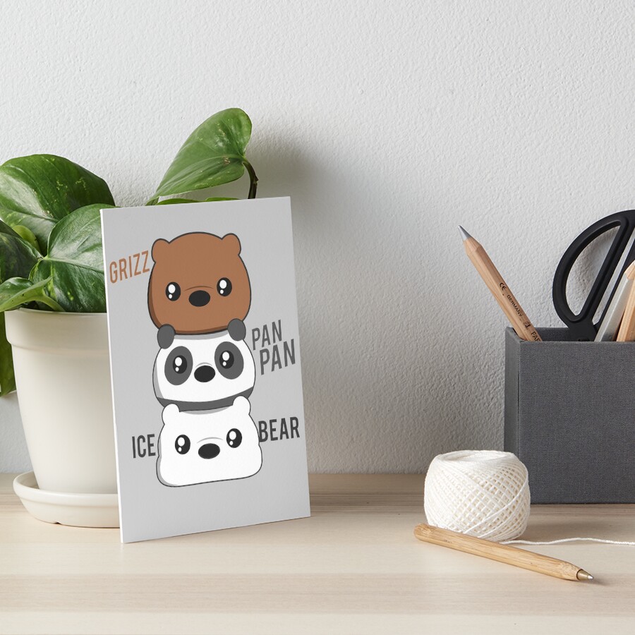 Lámina rígida «Osos Escandalosos Chibi | Cute Pardo, Panda y Polar ...