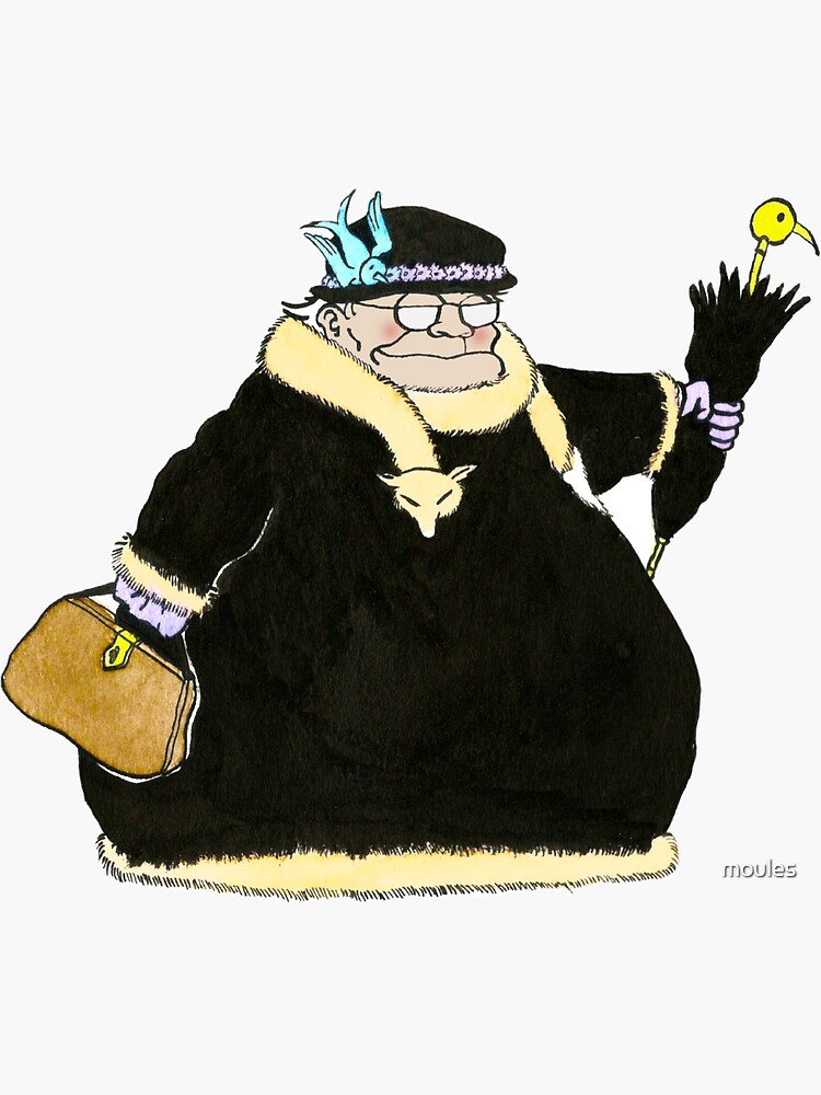 ""Grandma" Based on Carl Giles' Cartoons" Sticker for Sale by ...