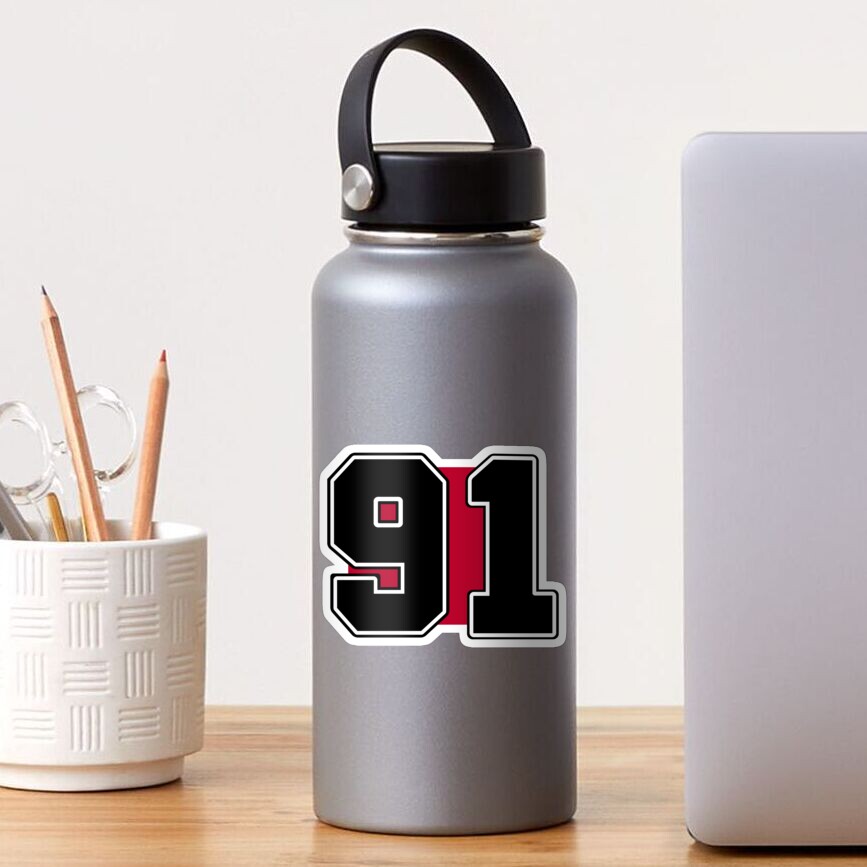 "Iconic Number 91 V1" Sticker for Sale by abelpronet | Redbubble