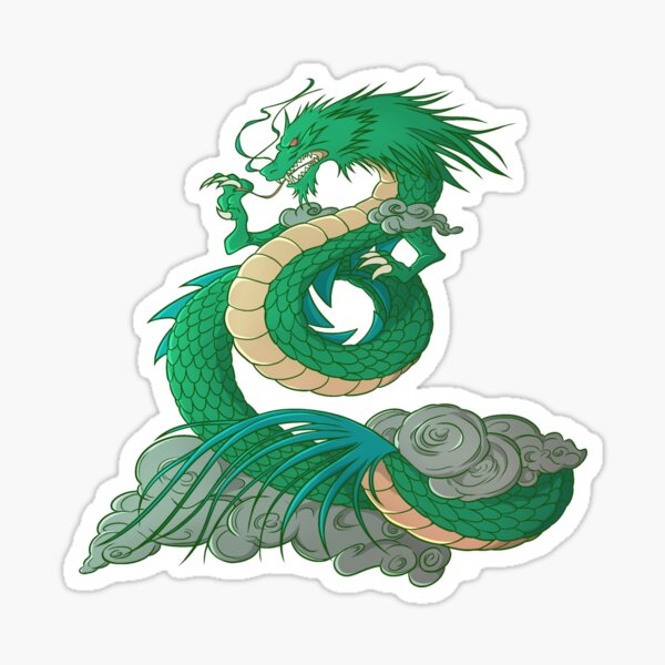 Pegatina «Dragon Shiryu» de KyodanJr | Redbubble