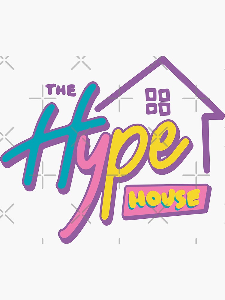 "The hype House" Sticker for Sale by TekknoOutfits | Redbubble