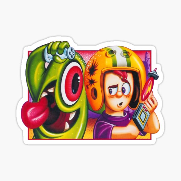 "Oldies Commander Keen - Retro DOS game fan shirt" Sticker for Sale by ...