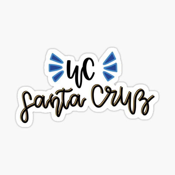 "UC Santa Cruz" Sticker by coletteburd | Redbubble