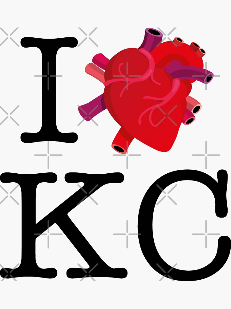 "I HUMAN HEART KC (BLACK text)" Sticker by Thelittlelord | Redbubble
