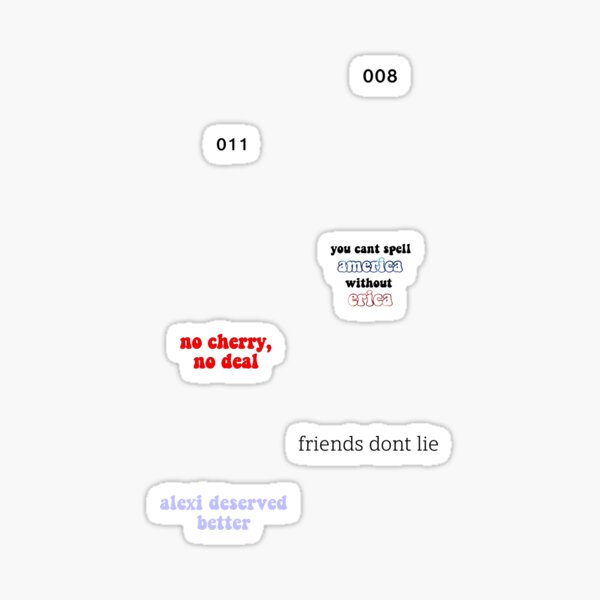 "Stranger Things Sticker Pack" Sticker for Sale by zoehakim | Redbubble