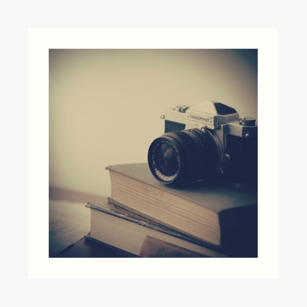 "Vintage Camera and Books " Art Print for Sale by Andreka | Redbubble