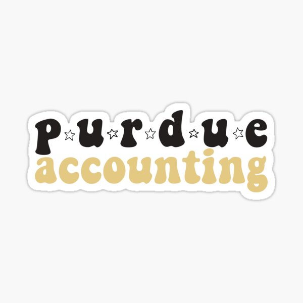 "Purdue Accounting, Retro" Sticker for Sale by rdvorak | Redbubble