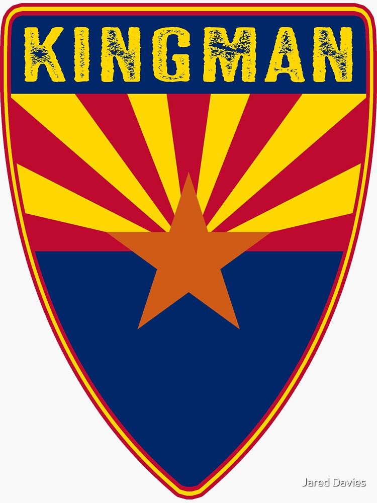 "Kingman Arizona Shield" Sticker for Sale by MilitaryCandA | Redbubble