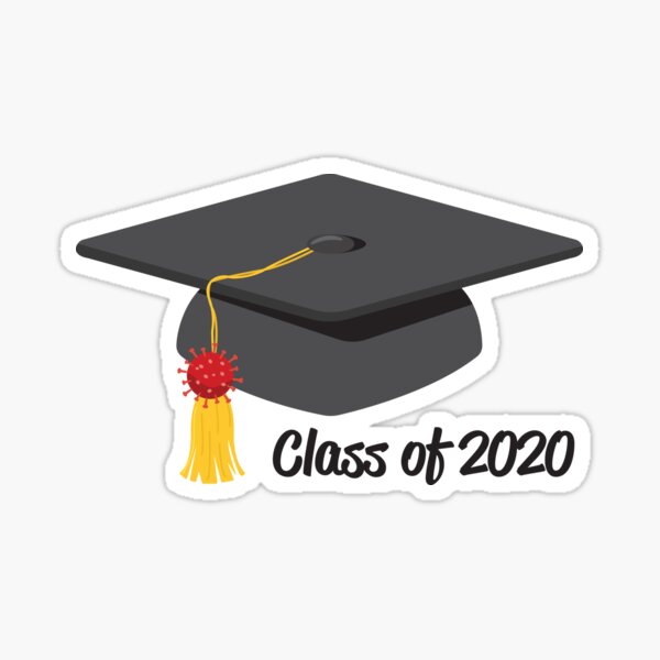 "Class of 2020 Coronavirus Graduation Cap" Sticker for Sale by ...