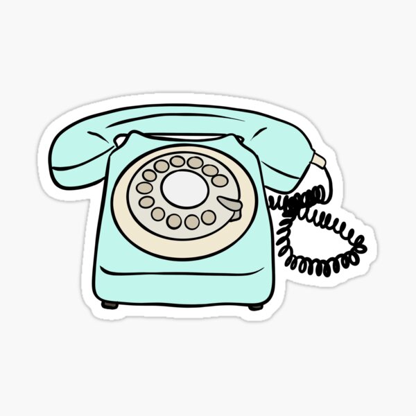 "Telephone " Sticker by kaylee74 | Redbubble