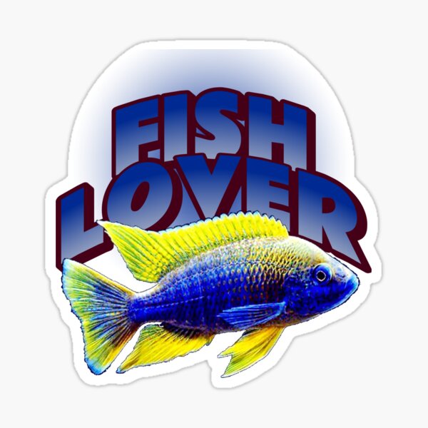 "Fish Lover" Sticker for Sale by KaveManAquatics | Redbubble