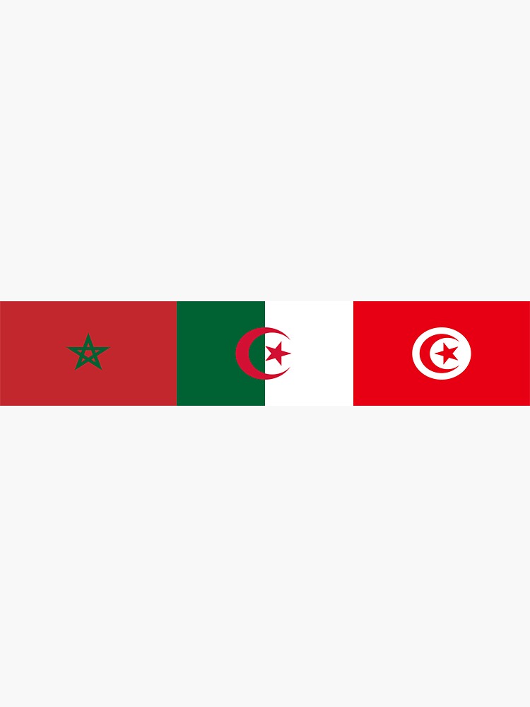 "Maghreb country flags" Sticker by GeronimoGeorge | Redbubble
