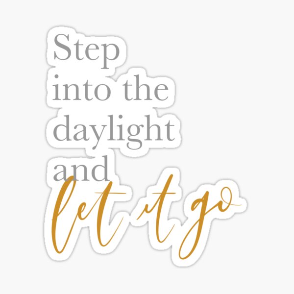 "Let it go" Sticker by mnajewicz | Redbubble