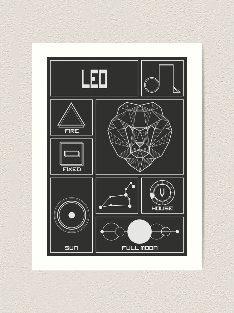 "Leo Profile - Zodiac Signs" Art Print for Sale by alcateiaart | Redbubble