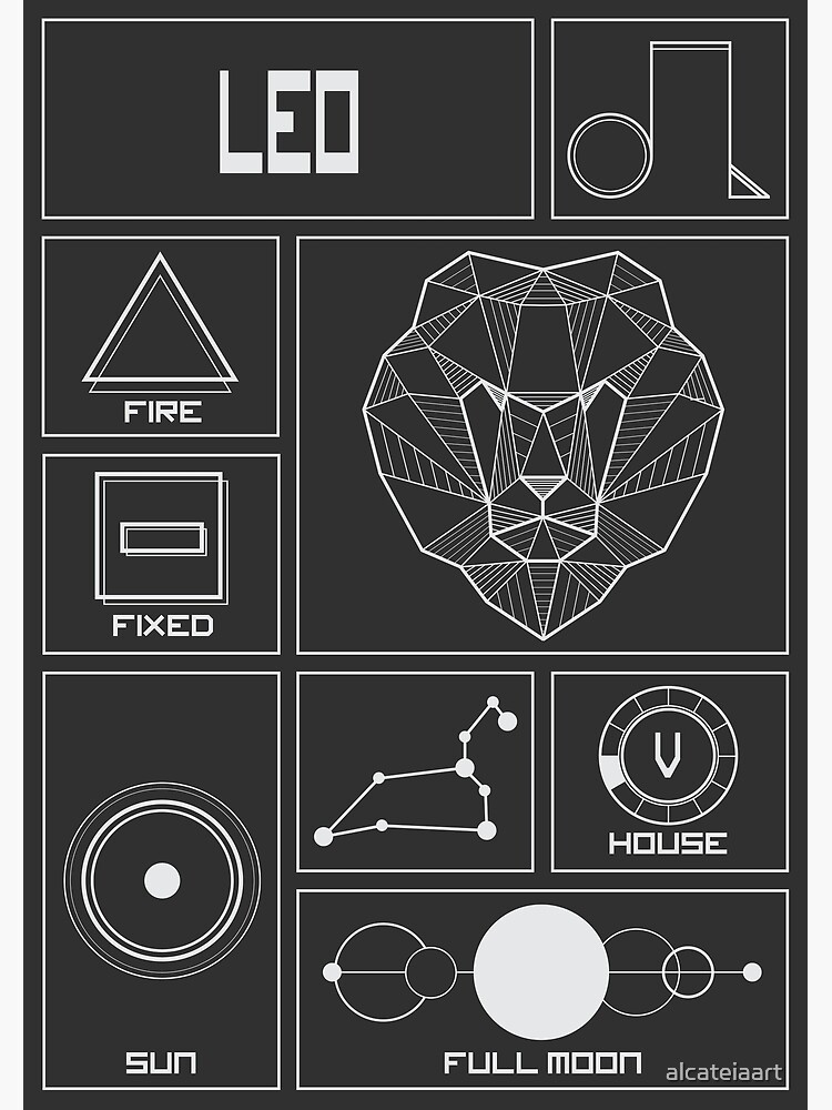 "Leo Profile - Zodiac Signs" Art Print for Sale by alcateiaart | Redbubble
