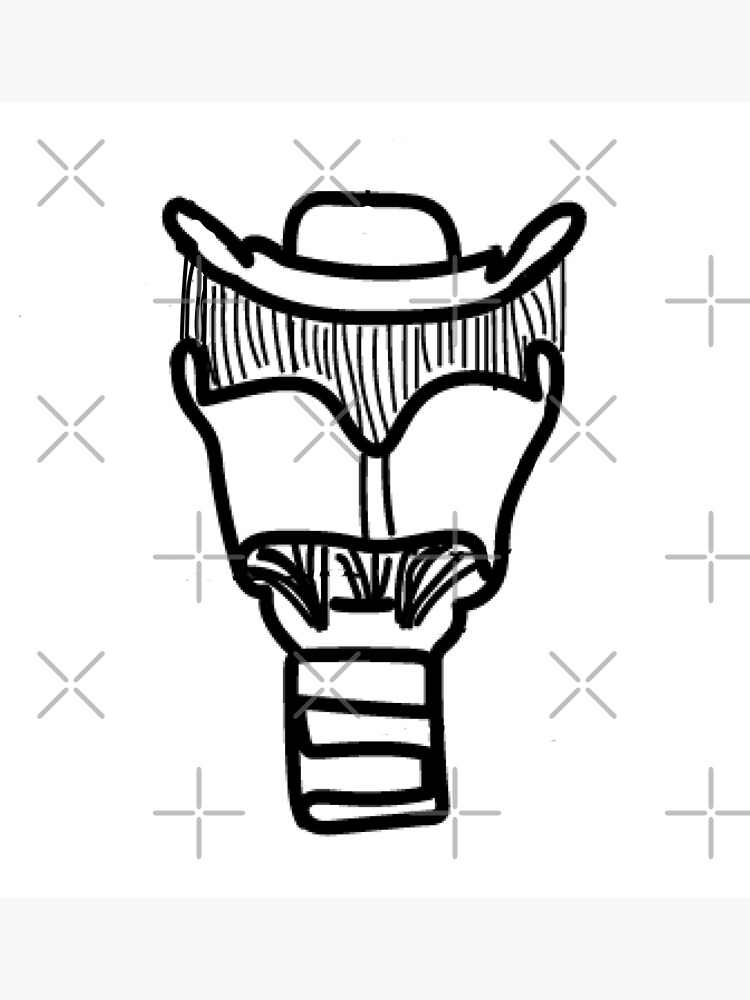 "Anatomical Drawing - Larynx " Art Print for Sale by johnsani | Redbubble