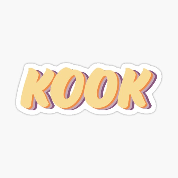 "Kook- Beach Day" Sticker for Sale by aecooper97 | Redbubble