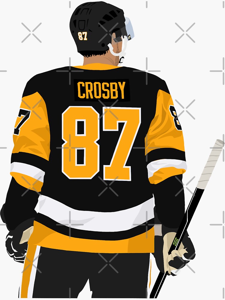 "Sidney Crosby 87" Sticker for Sale by puckculture | Redbubble