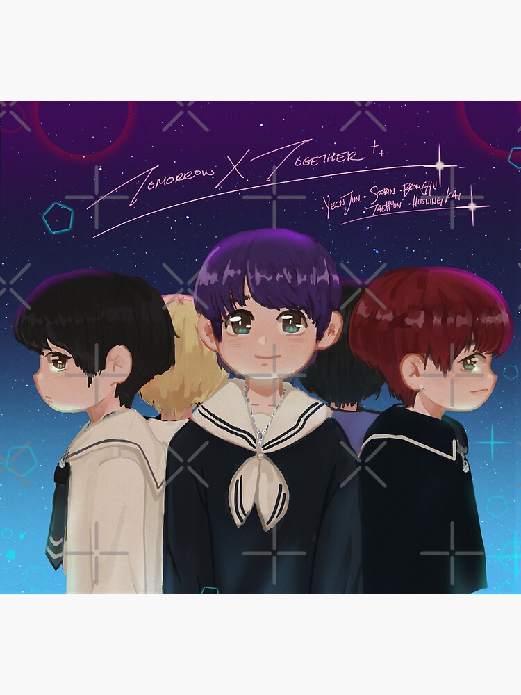 "TXT Chibi ETERNITY Version A" Sticker by kcheei | Redbubble