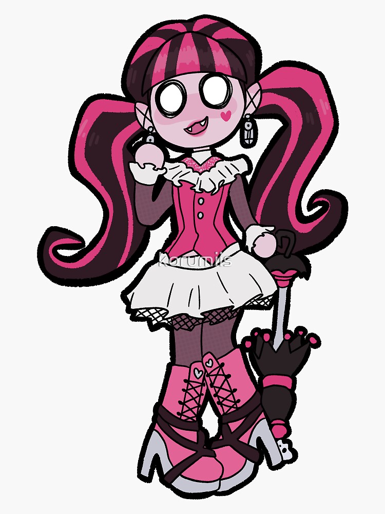 "Scenecore Draculaura" Sticker for Sale by korumiis | Redbubble