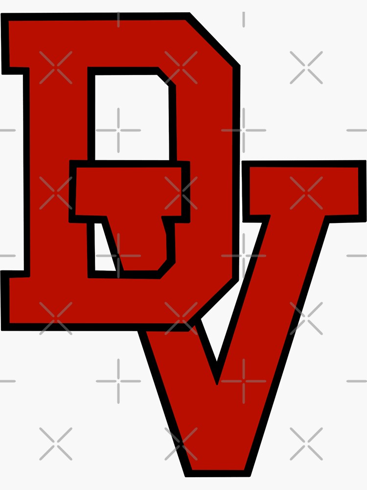 "Interlocking DV" Sticker for Sale by jaquemv | Redbubble