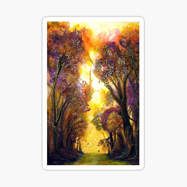 "Colour of Trees" Sticker for Sale by LindArt1 | Redbubble