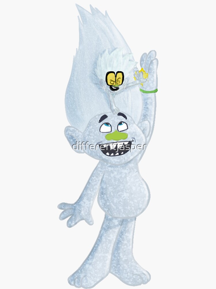 "Guy and Tiny high five" Sticker by differentjasper | Redbubble