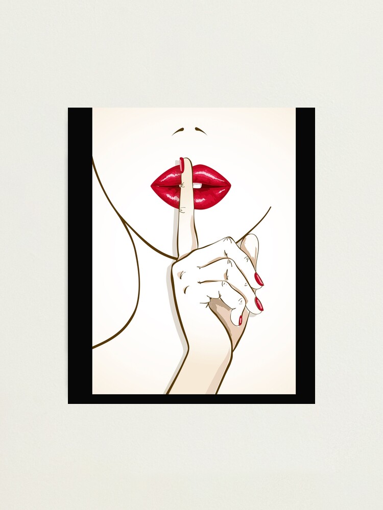 Lámina fotográfica « su lealtad a guardar secretos. El rojo utilizado ...