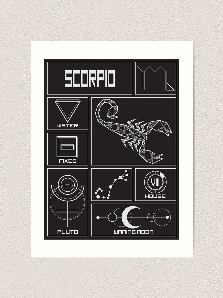 "Scorpio Profile - Zodiac Signs" Art Print for Sale by alcateiaart ...