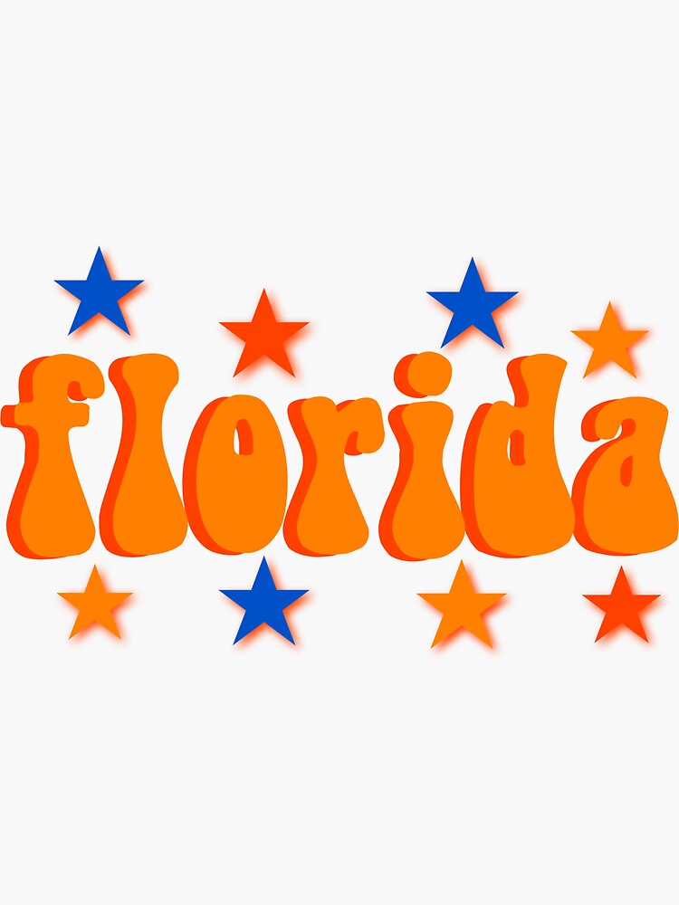"florida star" Sticker for Sale by juliamarotti | Redbubble