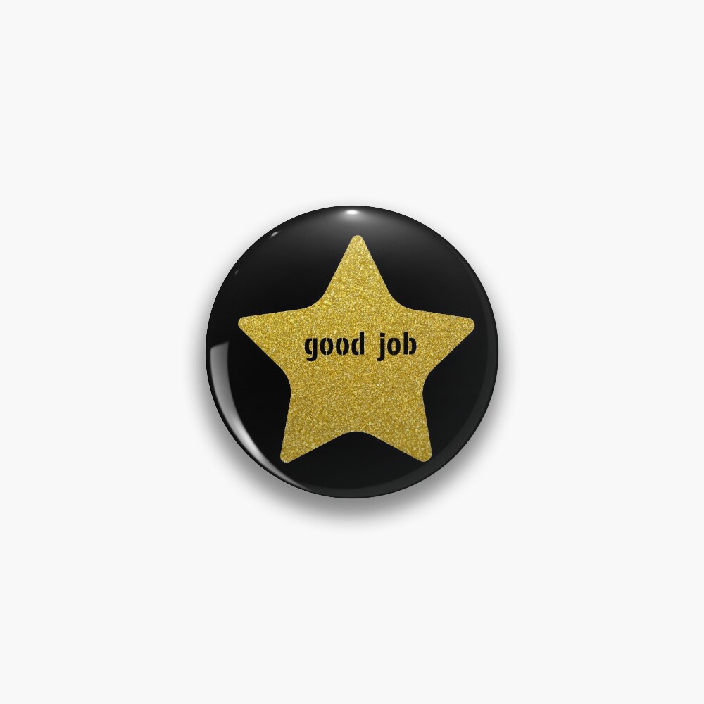 "Good Job Gold Star" Sticker for Sale by Mehwish | Redbubble