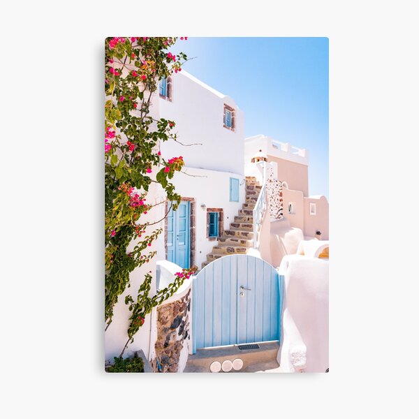 Greece Canvas Panorama Greek wall art Santorini island on Canvas Aegean ...