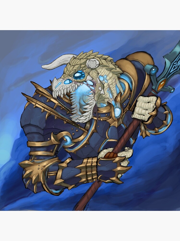 "Dragonborn Deathknight" Canvas Print by Jamhardt | Redbubble