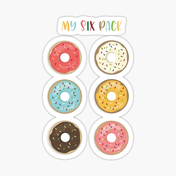 "six pack " Sticker by Nouhaalami | Redbubble