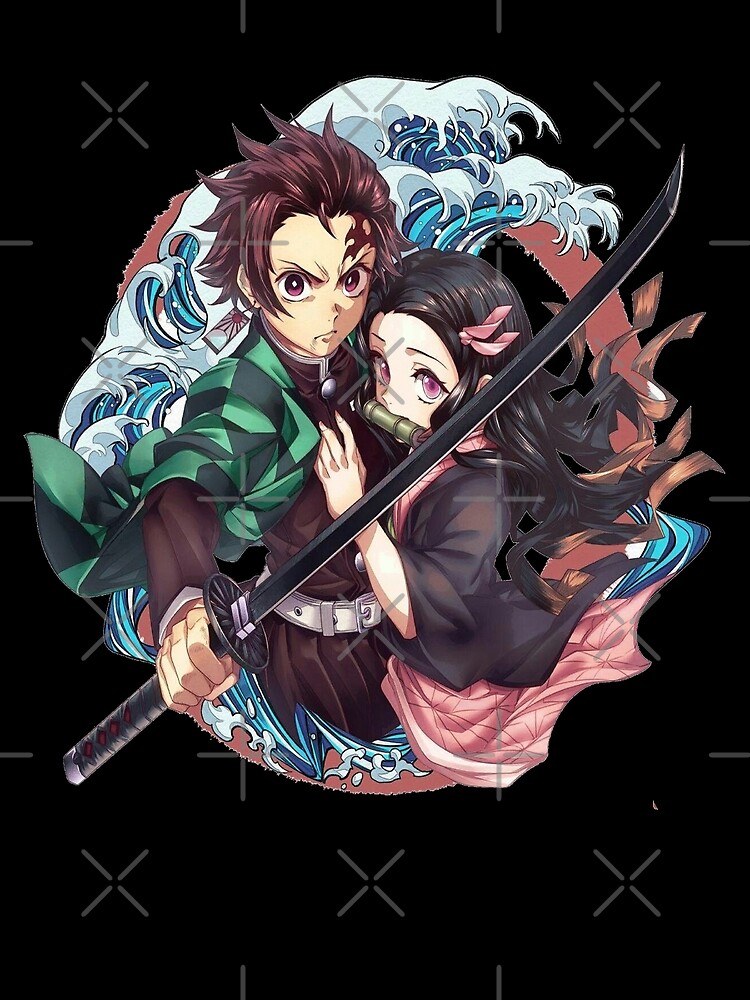 Vintage Demon Slayer Dark Fantasy Anime Character Tanjiro Kamado Hot