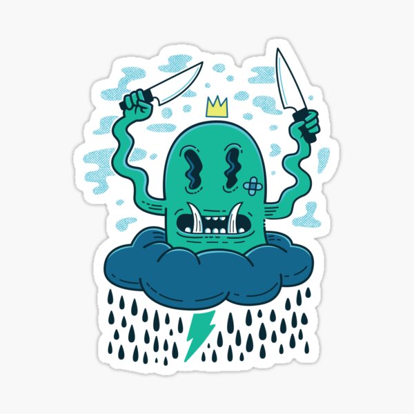 "CLOUD GLORP!" Sticker by strangethingsA | Redbubble