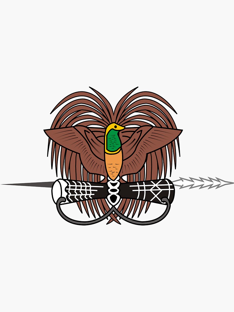 "National Emblem of Popua New Guinea " Sticker by abbeyz71 | Redbubble