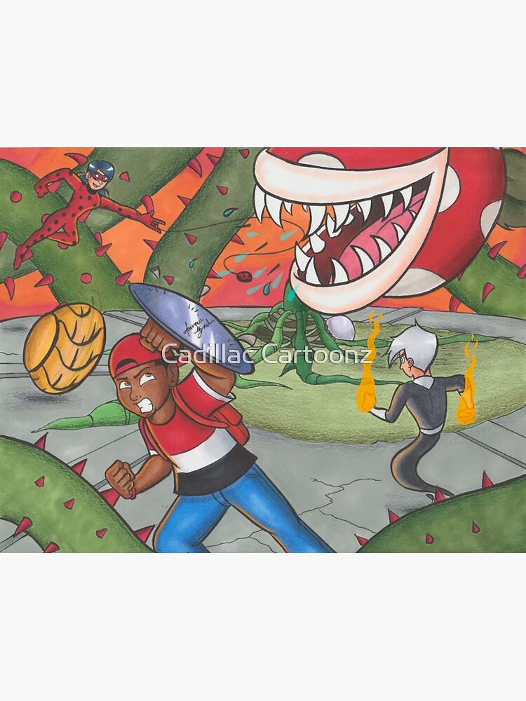 "Crossover Illustration " Sticker for Sale by Jamarie-Bush | Redbubble