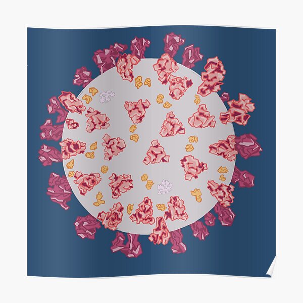 "SARS-CoV-2" Poster for Sale by MRwonderfool | Redbubble